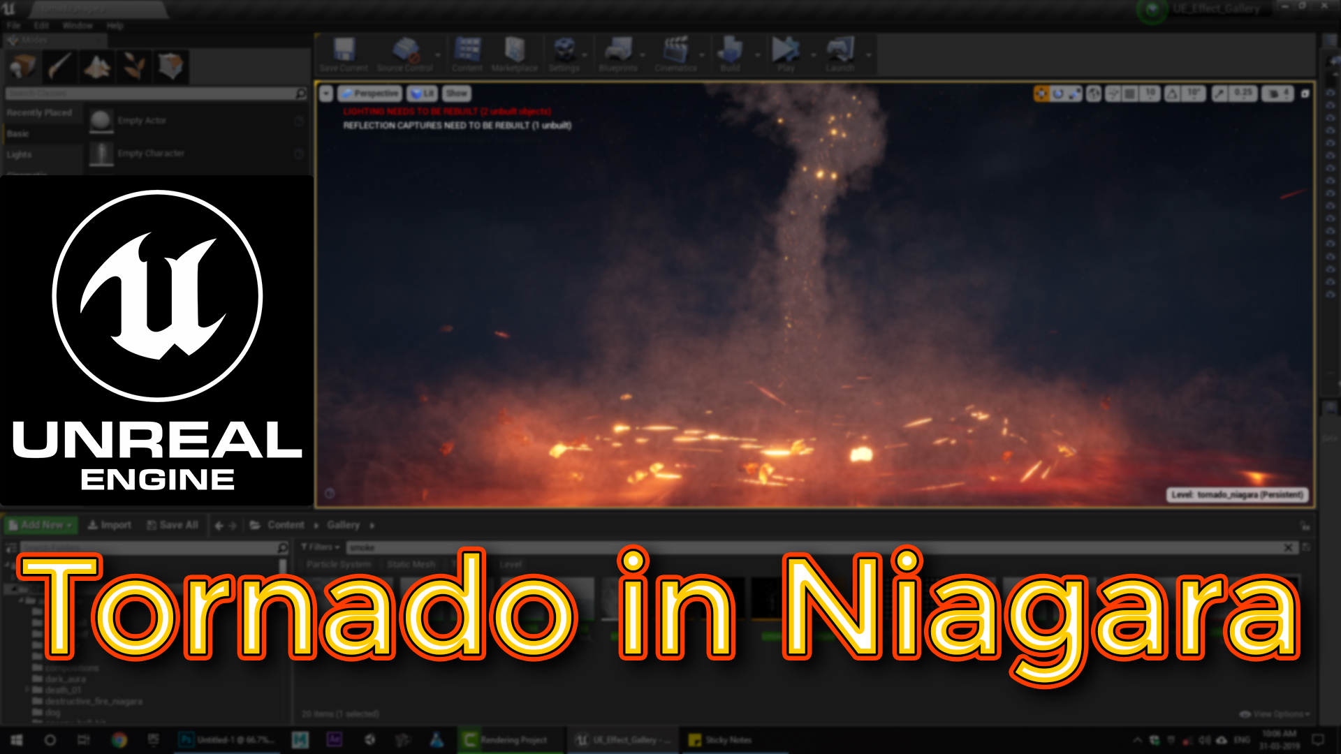 Unreal Engine Tornado In Niagara Tutorial Cgow